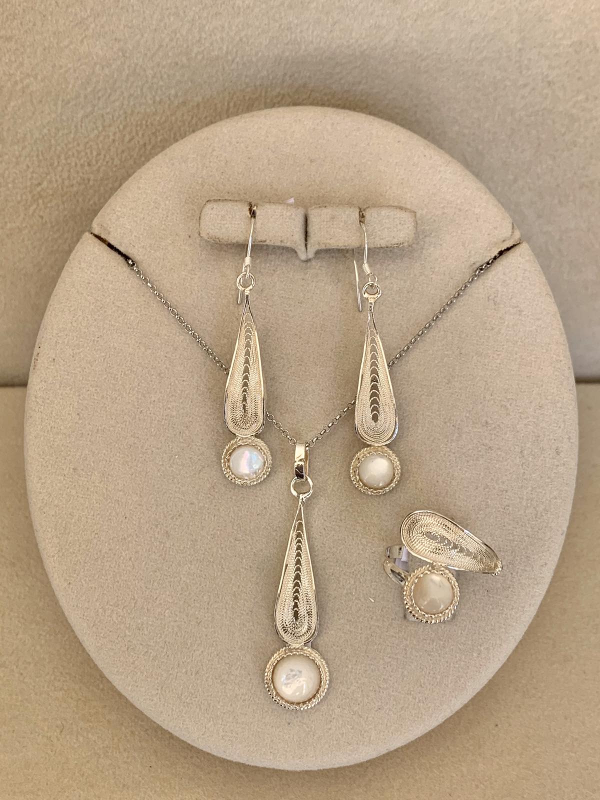 Komplet sa filigranom – Ohrid Pearls Serbia